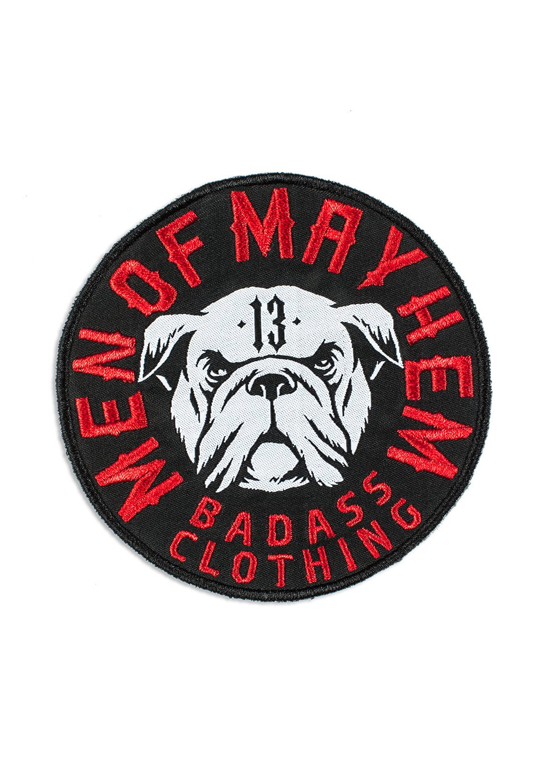 MEN OF MAYHEM I Aufnäher I Patch Badass Bulldog I 13