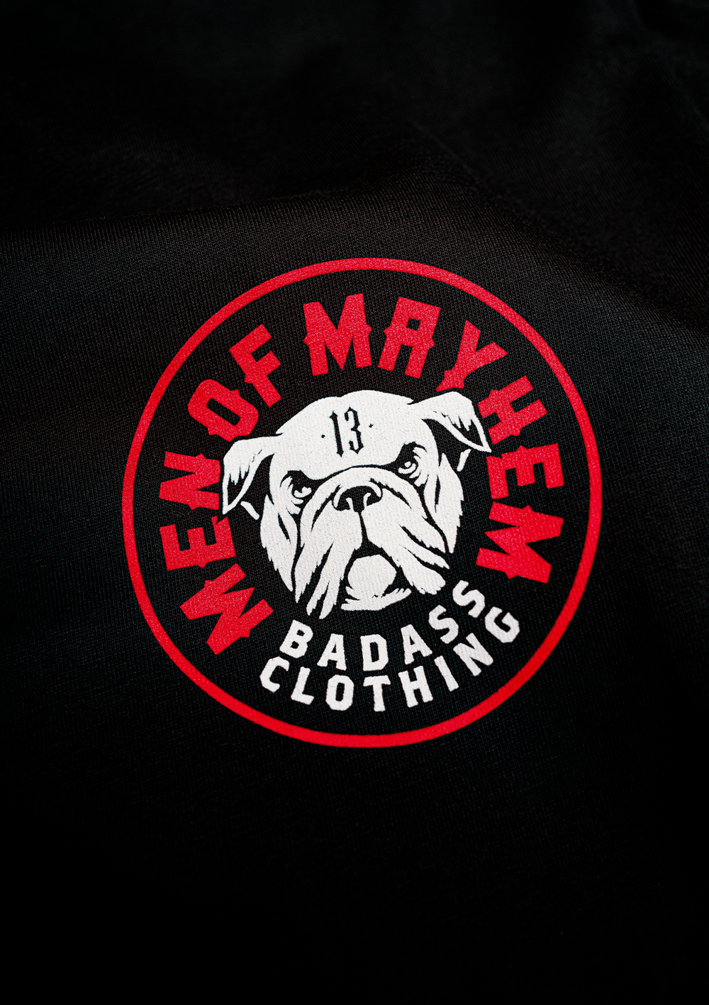 MEN OF MAYHEM I Männer I T-Shirt Bulldog S/R schwarz für Männer