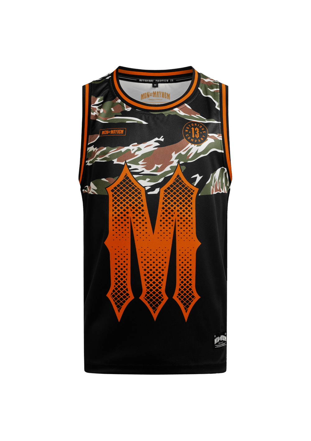 Tank Top Mesh Tiger Camo | Basketball Jersey | MEN OF MAYHEM
