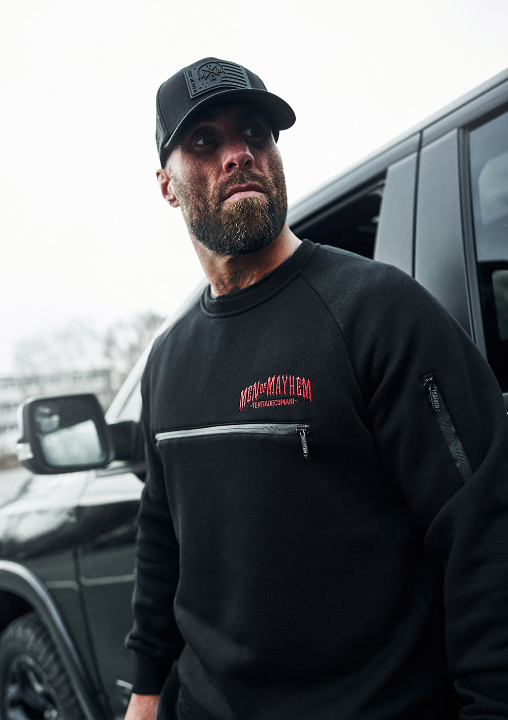 MEN OF MAYHEM I Männer I Crewneck Core S/R Pullover schwarz