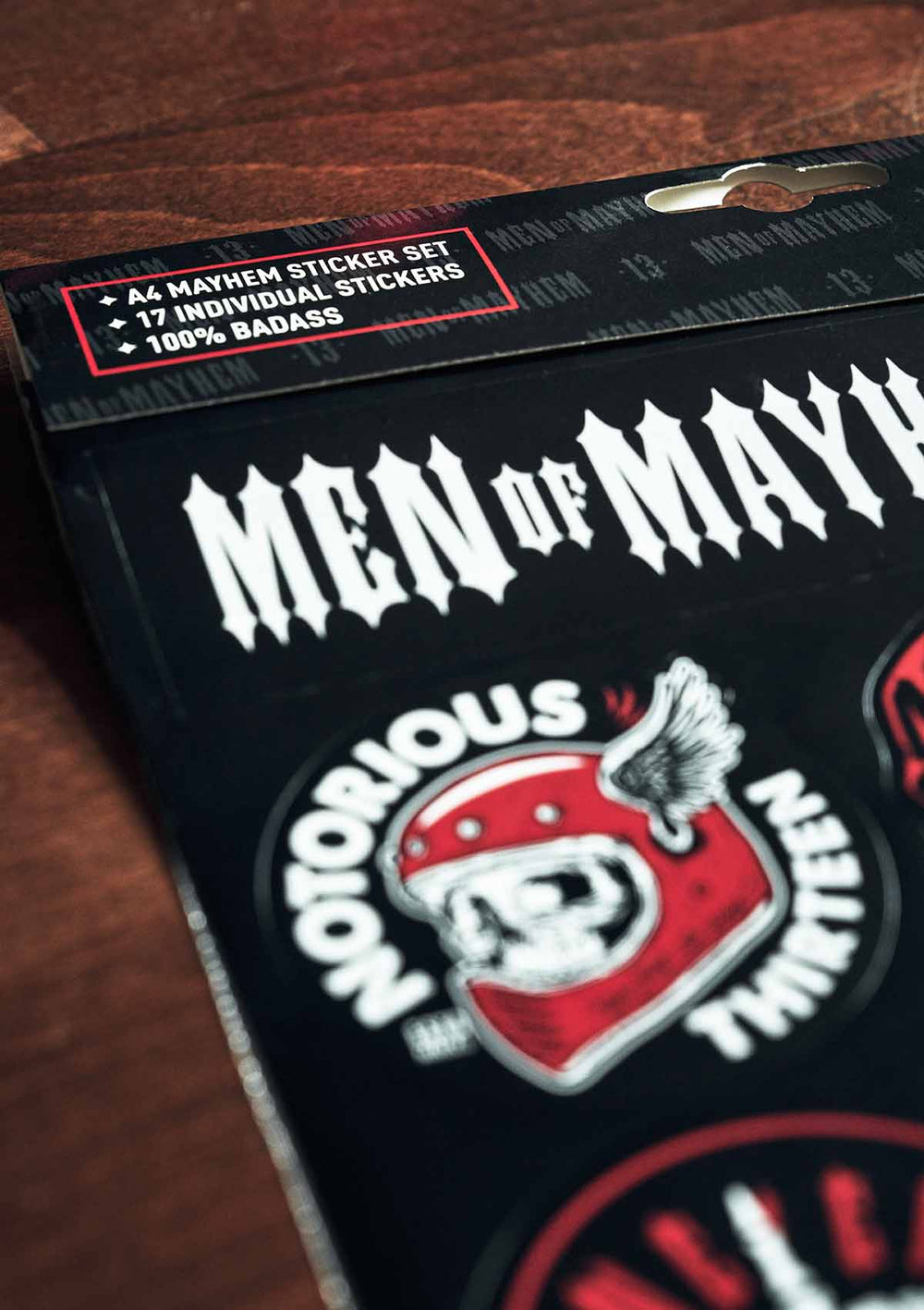 MEN OF MAYHEM 13 Sticker Pack - 17 Aufkleber im Set